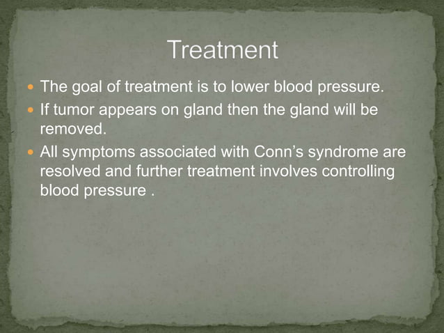 Conn’s syndrome group project | PPTX | Hormonal Disorders | Endocrine ...