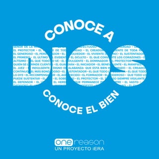 CONOCE A DIOS. Conoce el bien. . | PDF