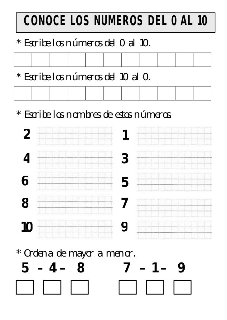 Los Numeros Worksheet