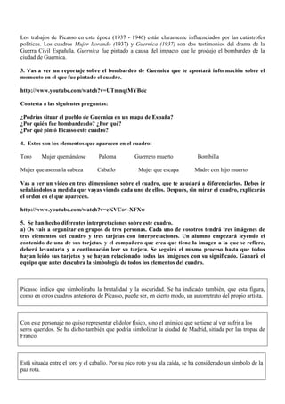 Conocer el guernica , de picasso | PDF