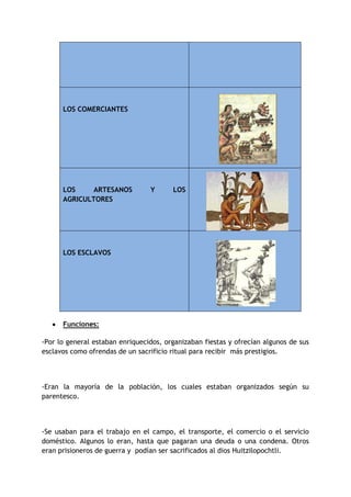 Conocer el imperio azteca | DOCX