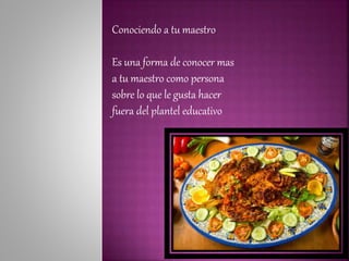 conociendo a mi maestro | PPTX