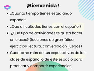 Modelo de Clase de Prueba de Español A1-C2 | PPT