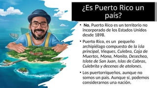 Conociendo a Puerto Rico 2024 . Informacion sobre la isla | PPTX