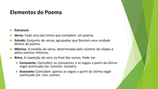 conociendo el genero poema em espanhol. Ensino medio | PDF