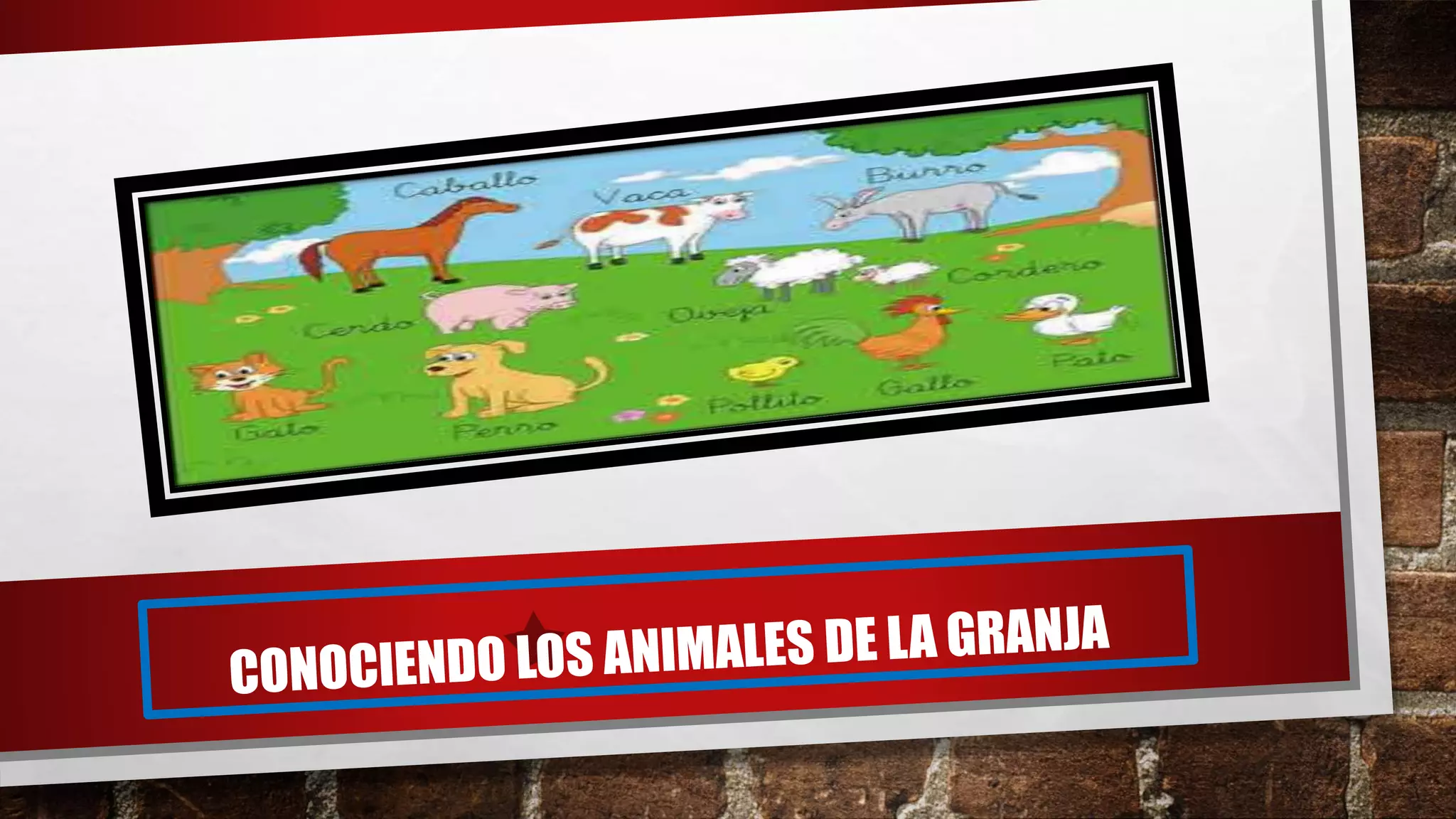 Conociendo los animales de la granja | PPTX