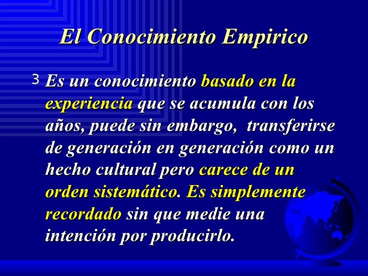 Definicion De Empirico