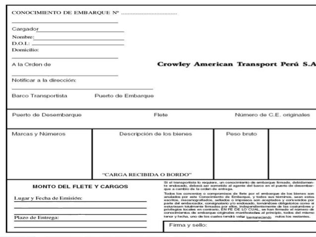 Carta De Porte Marítimo Vs Conocimiento De Embarque – DRXKT