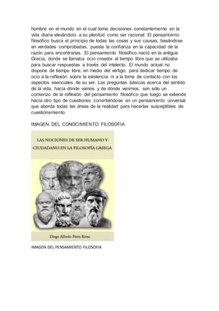 Conocimiento filosófico | DOCX