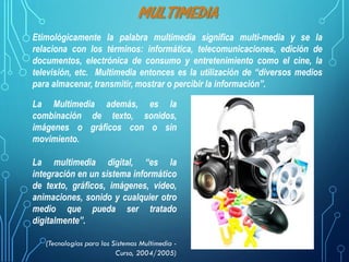 Conocimientos básicos sobre multimedia, imagen y sonido digital | PDF