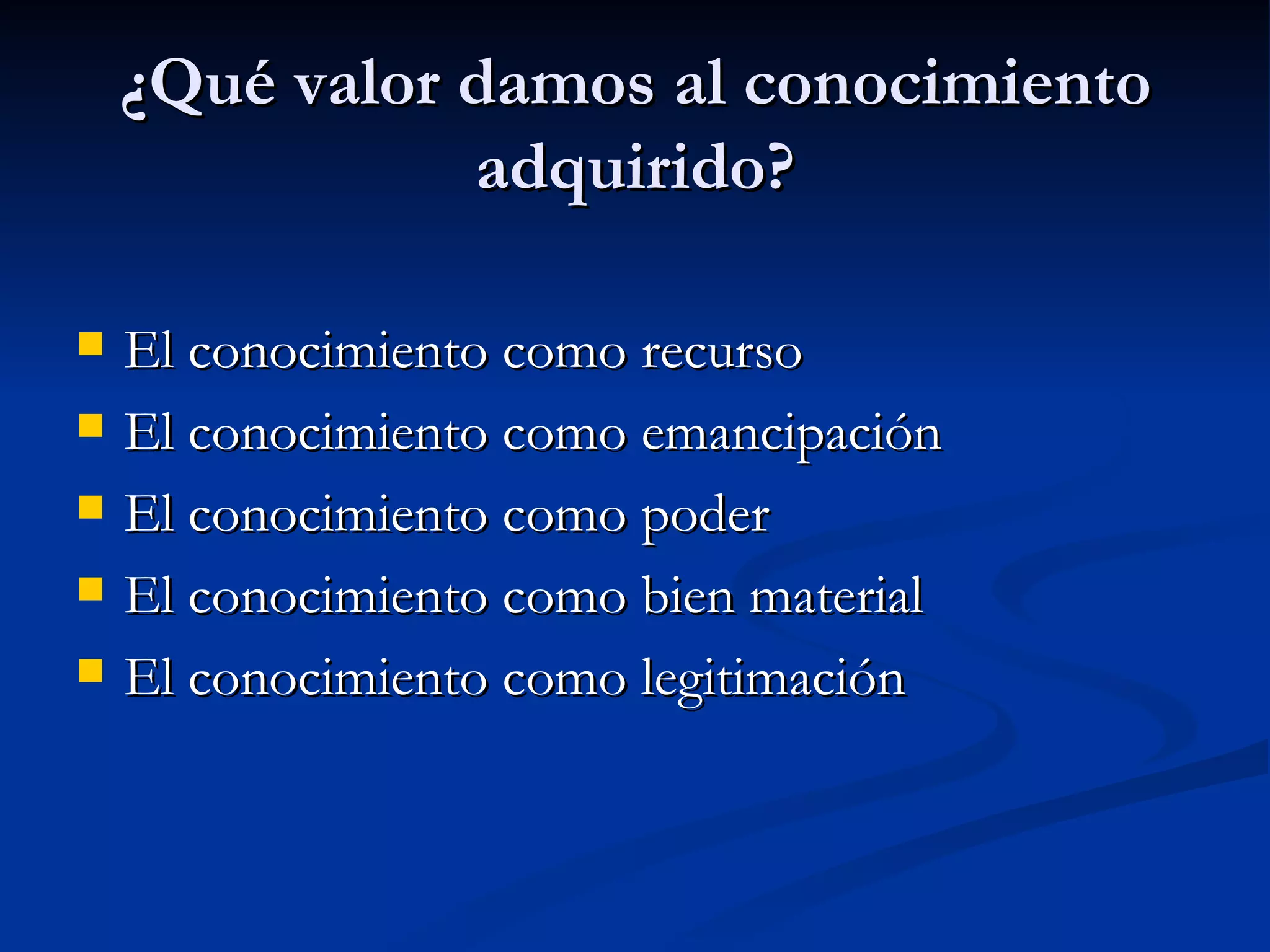 Conocimiento Y Escuela Ppt