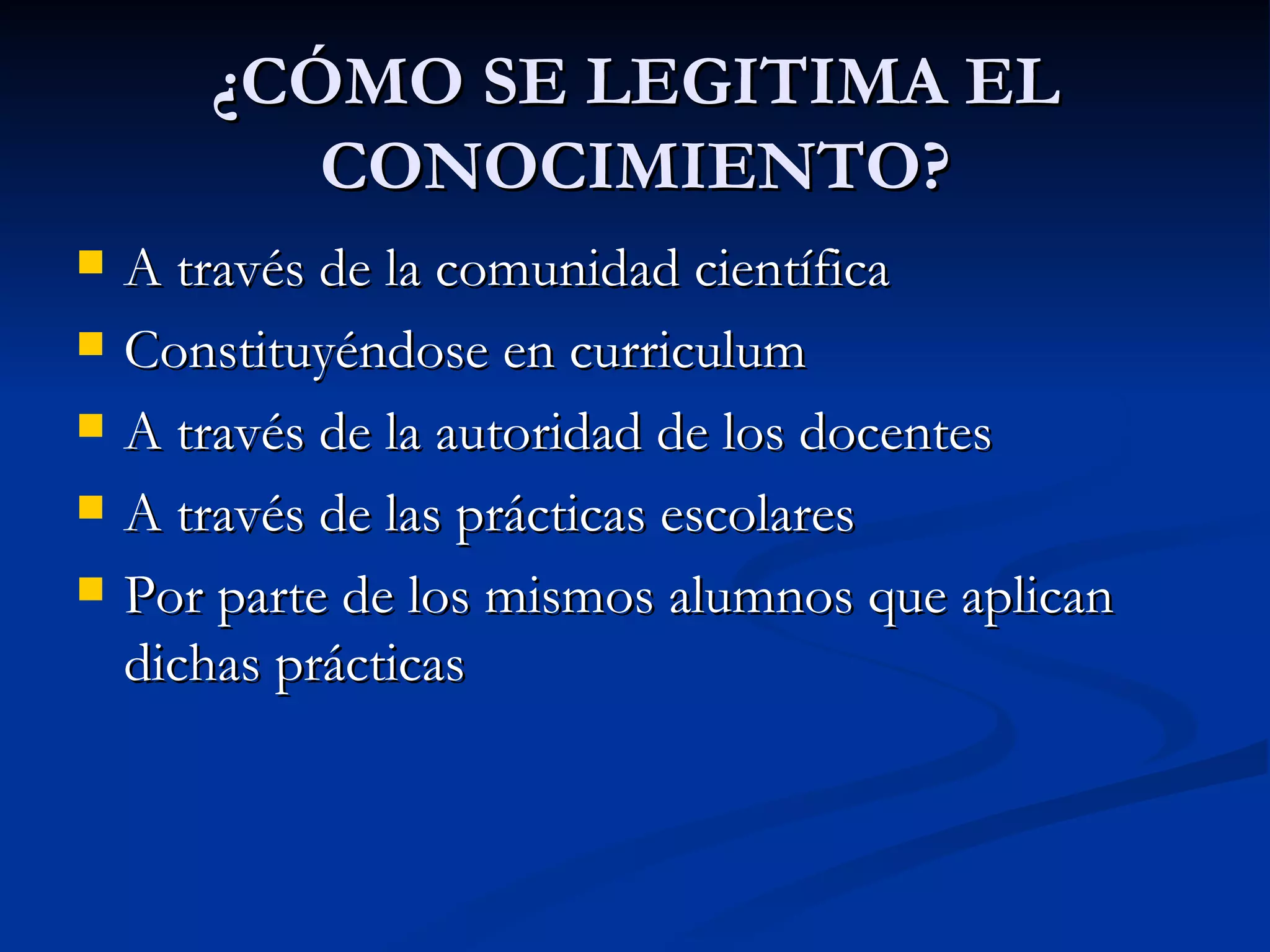 Conocimiento Y Escuela Ppt