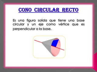 Cono circular recto | PPTX