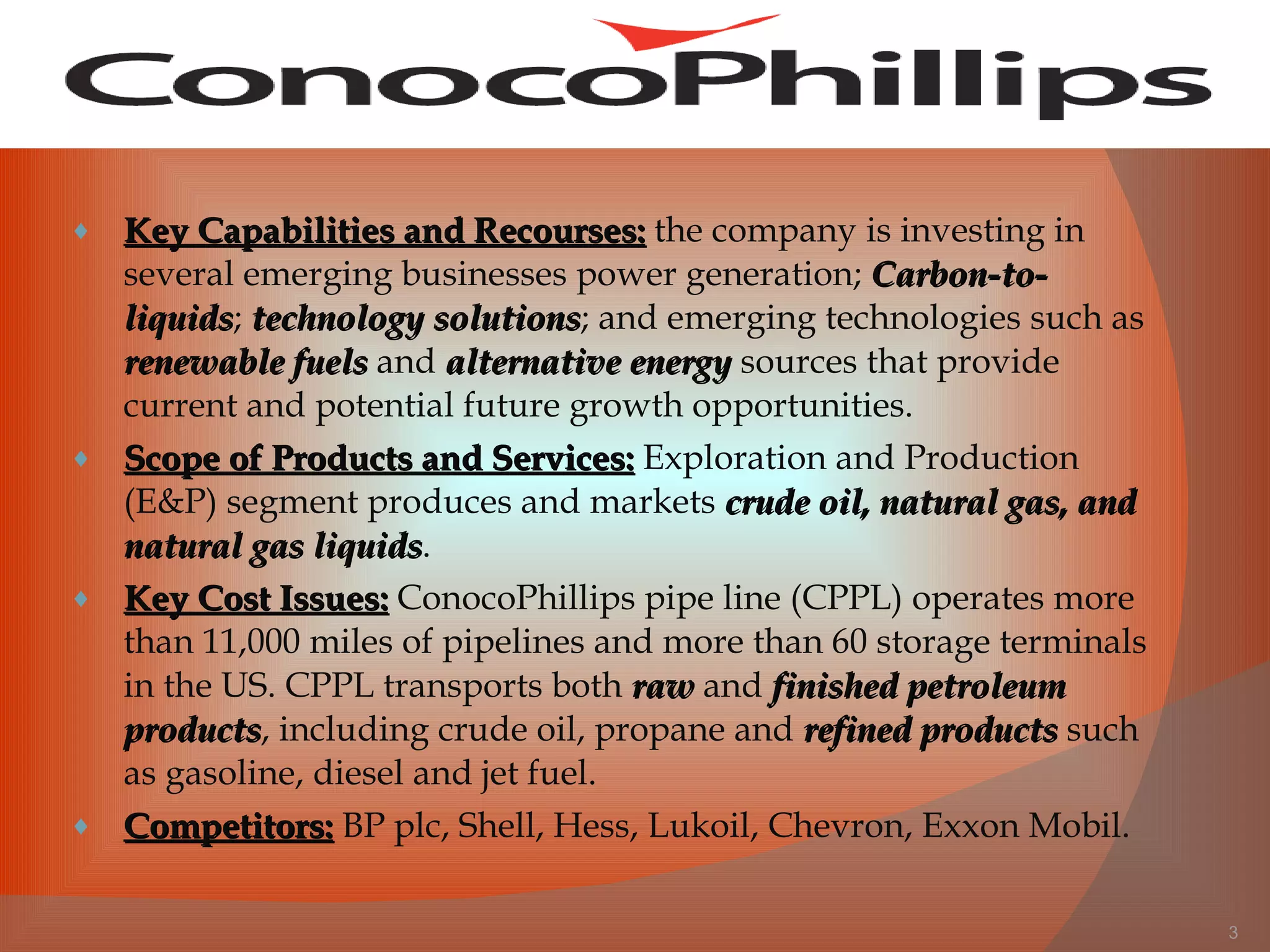 Conoco Phiillips | PPT