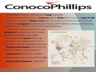 Conoco Phiillips | PPT