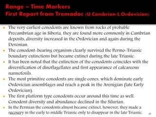 SIGNIFICANCE OF CONODONTS IN MICROFOSSIL HISTORY | PPTX