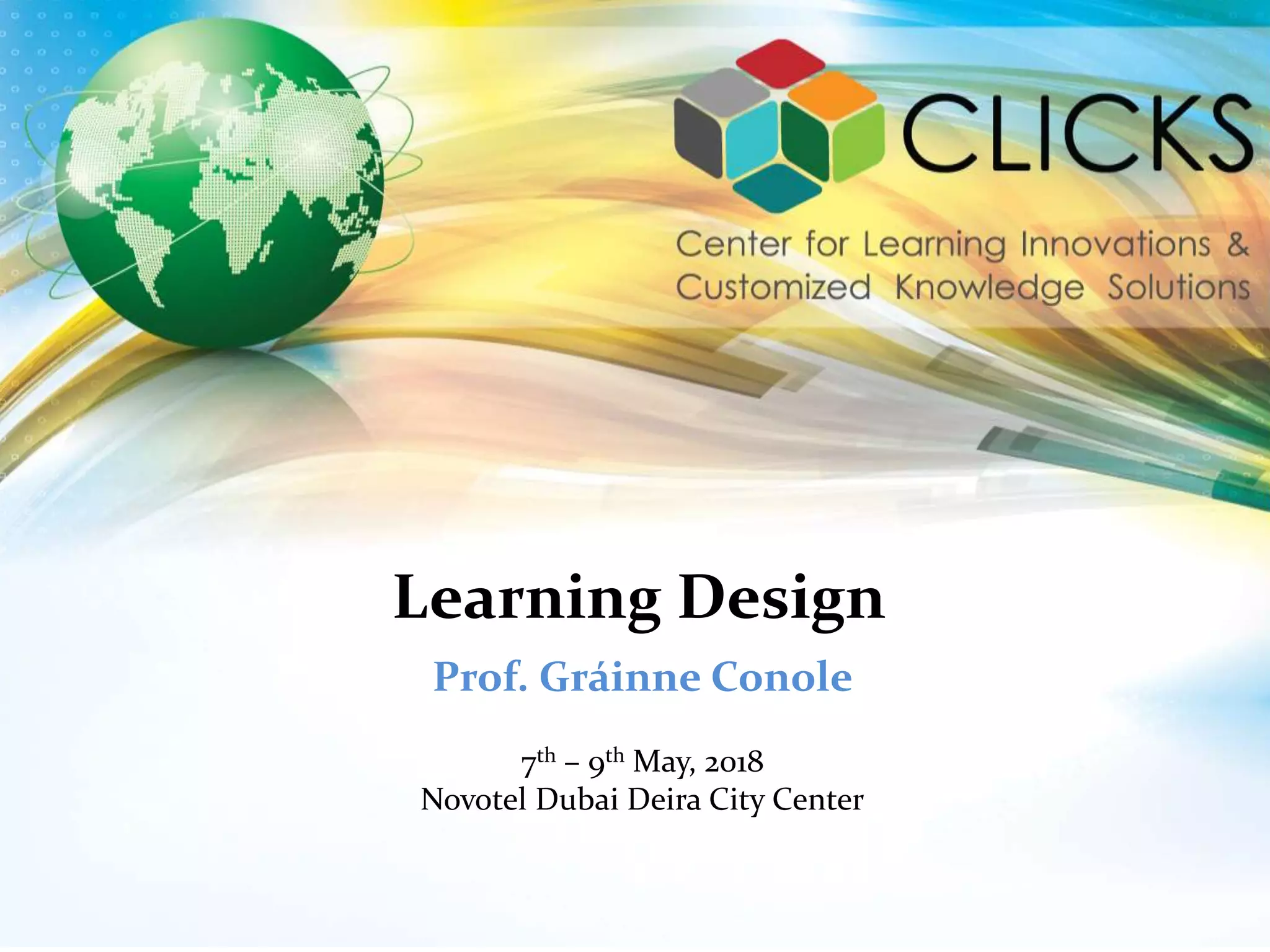 Conole learning design_workshop_dubai | PPT