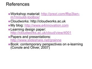 Conole workshop | PPTX