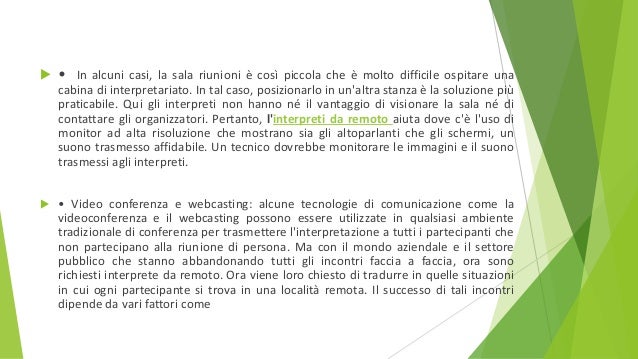 Conoscere l'interpretazione a distanza | PPT