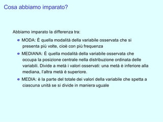 Conosciamo la statistica | PPT