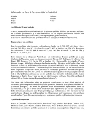 Conozca el origen de los apellidos españoles | PDF