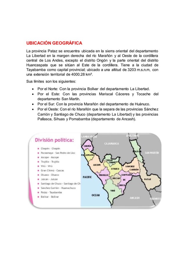 Conozcamos la provincia de pataz | PDF | Descarga Gratuita