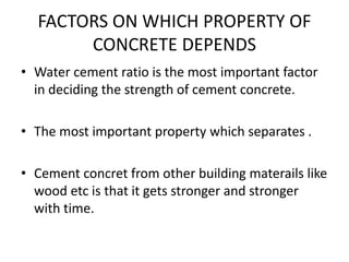 ppt on concrete (aabid) | PPTX