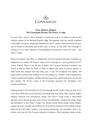 Princes Lodge - The Connaught, Maybourne Hotel Group, London, United ...