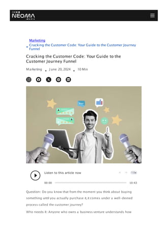 Conquer Customer Journey: Map, Analyze, & Boost Sales | PDF
