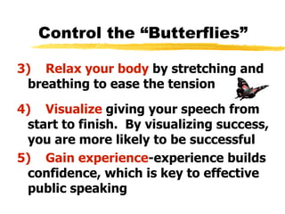 Conquering Public Speaking Fears | PPT