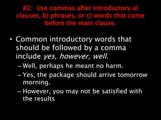 Conquering the Comma | PPTX