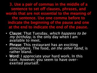 Conquering the Comma | PPTX