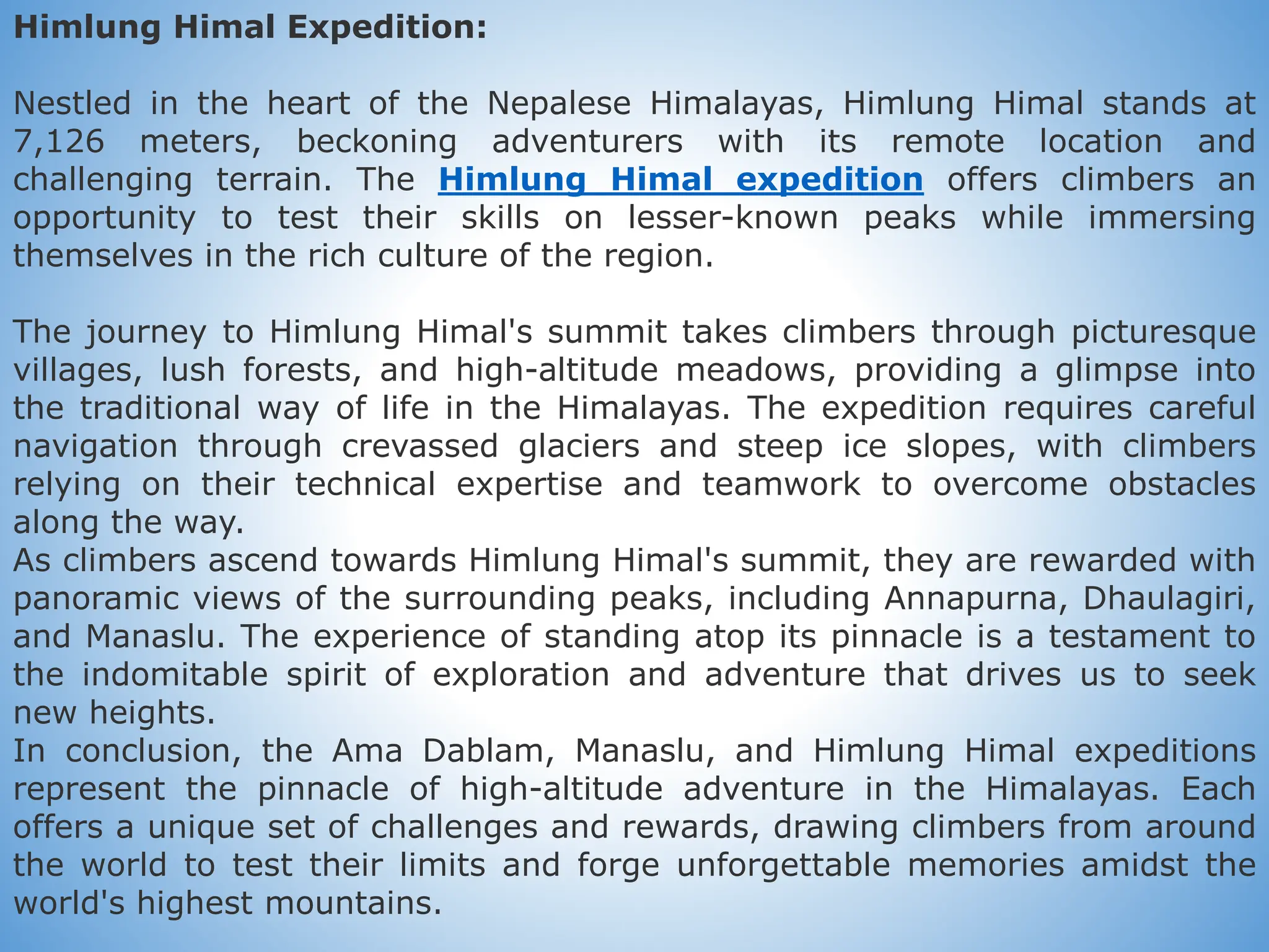 Conquering the Heights: A Look at Three Iconic Himalayan Expeditions | PPT