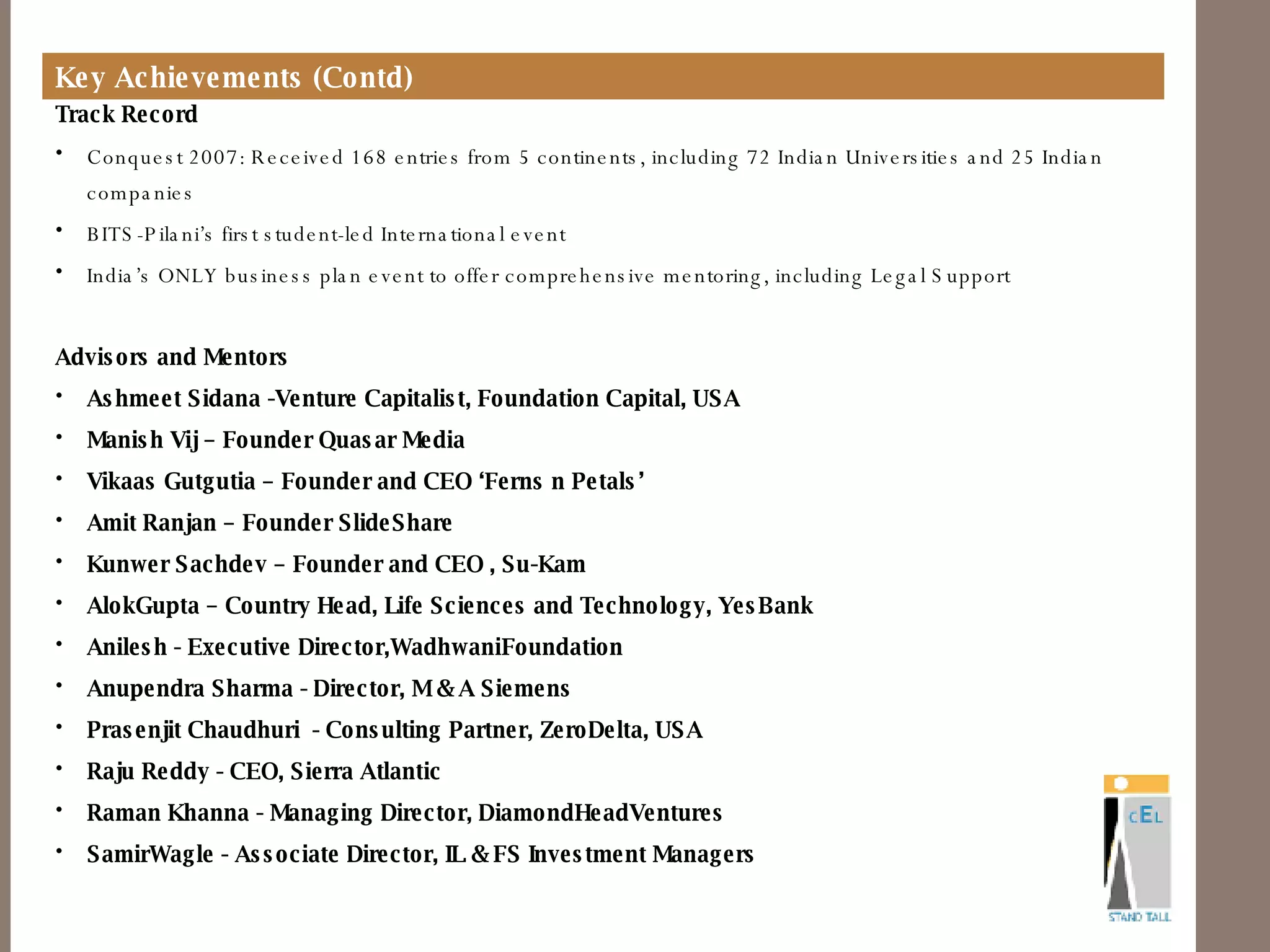 Conquest 2008 Presentation | PPS