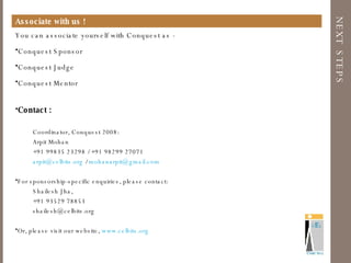 Conquest 2008 Presentation | PPT