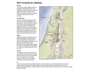 Ancient Israelite History: Conquest and settlement | PPTX