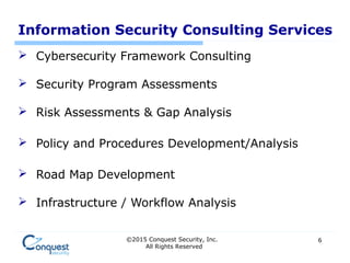 Conquest capabilities q2 2015 v2 | PPT