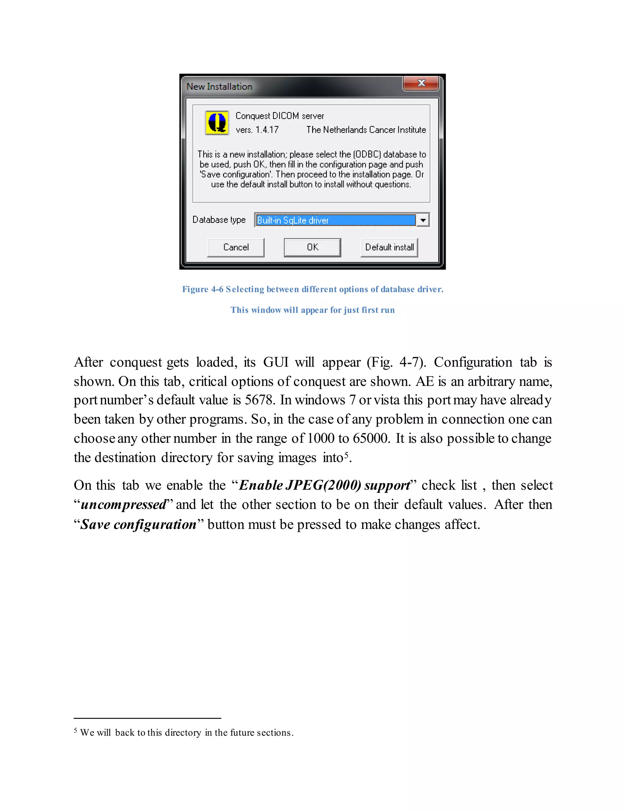 Conquest for dummies: how to setup a pacs server | DOCX