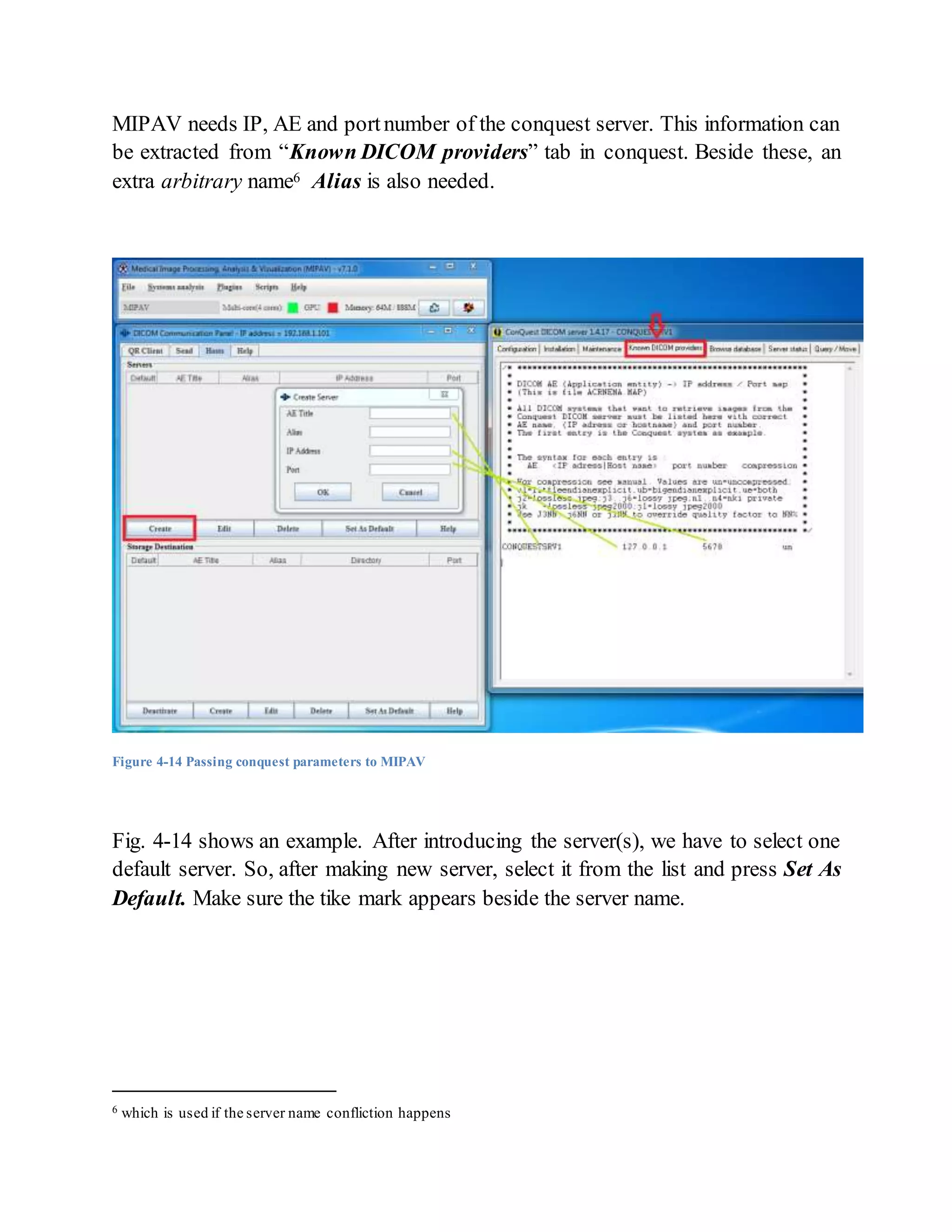 Conquest for dummies: how to setup a pacs server | DOCX
