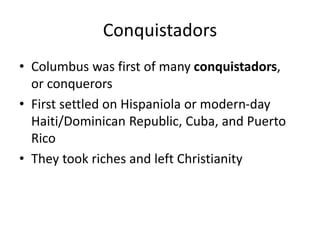 Conquest in the America | PPT