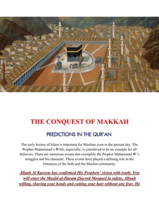 Conquest of Makkah/Mecca/ Makaah | PDF