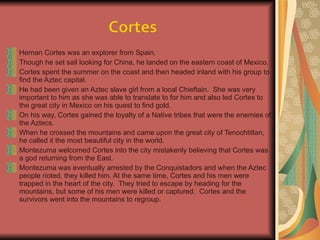 Conquistadors slides | PPT