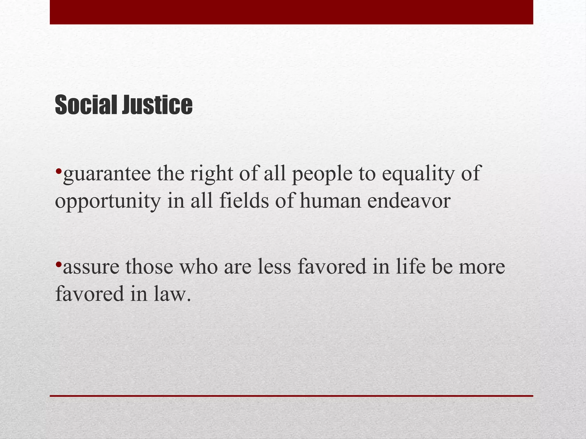 Article XIII- Social Justice* and Human Rights | PPT