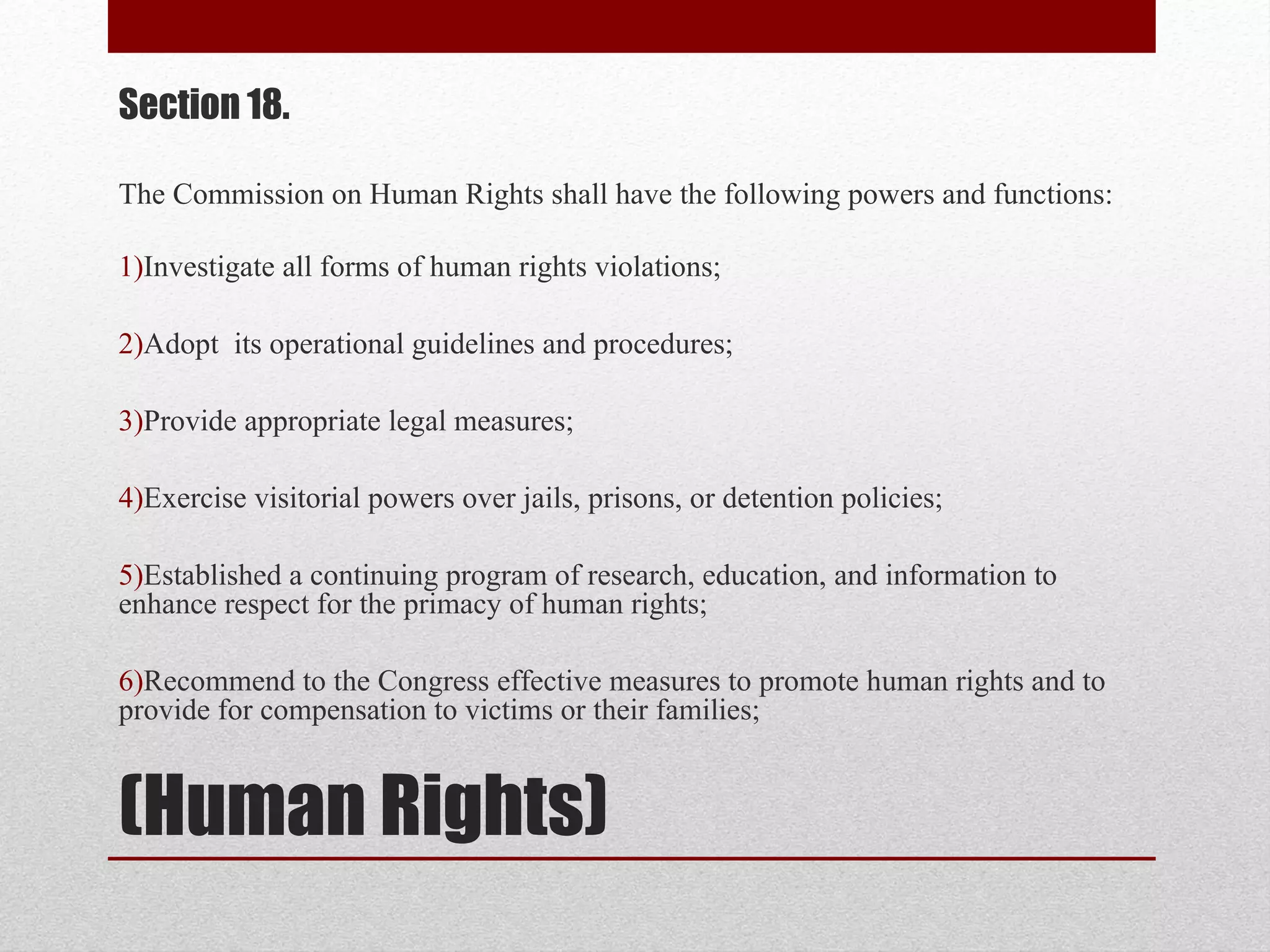 Article XIII- Social Justice* and Human Rights | PPT