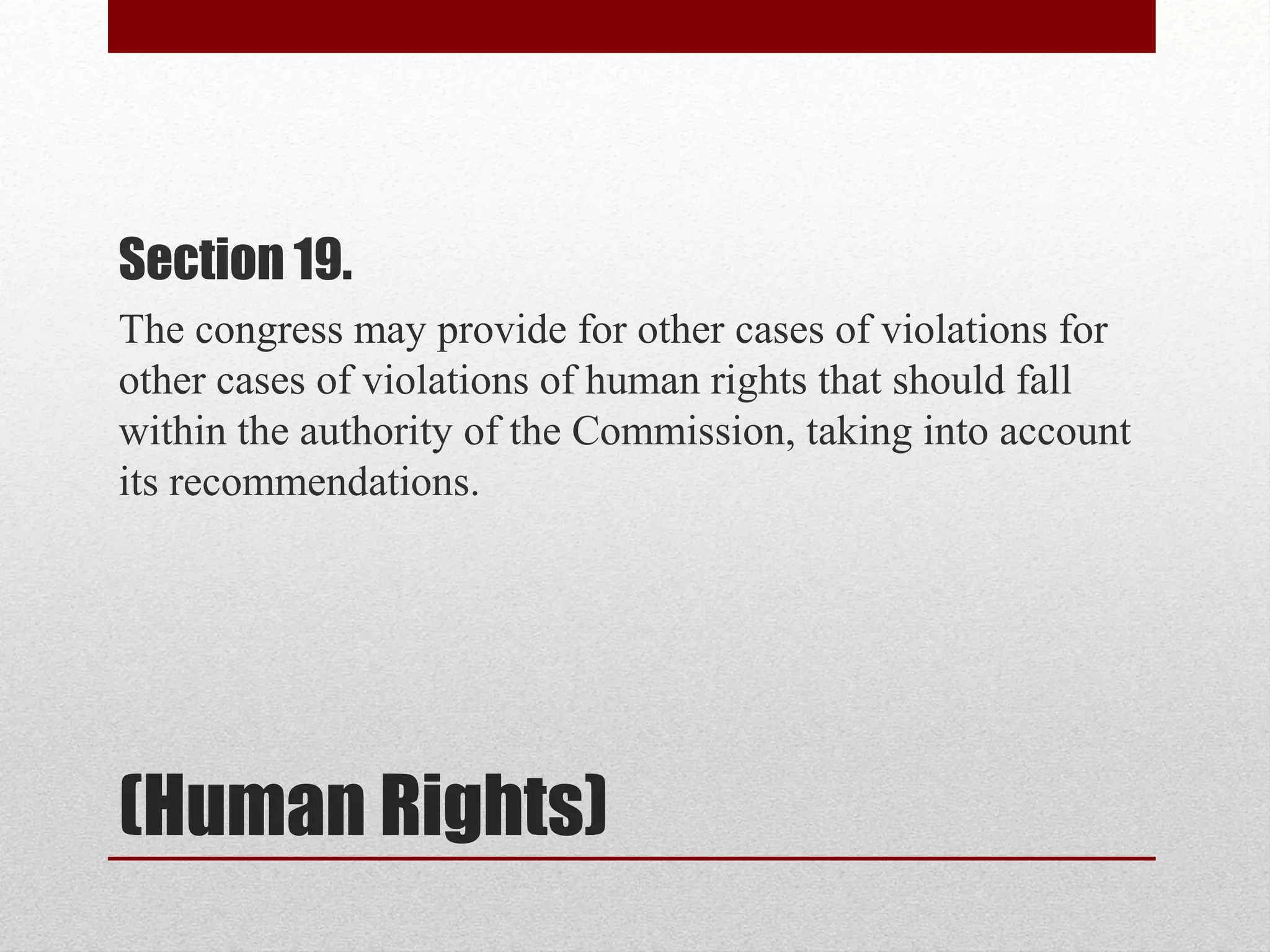 Article XIII- Social Justice* and Human Rights | PPT