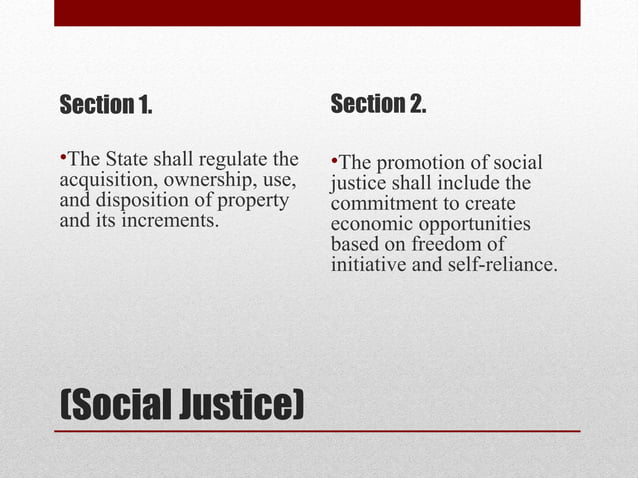 Article XIII- Social Justice* and Human Rights | PPT