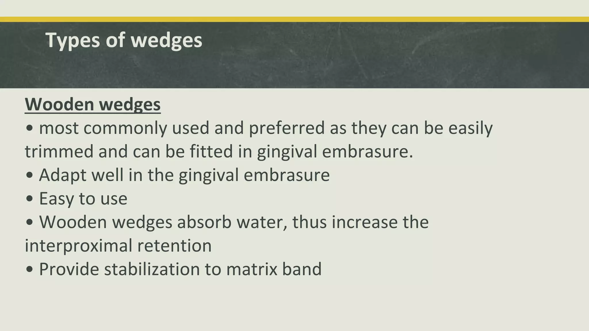 Wedging technique | PPTX