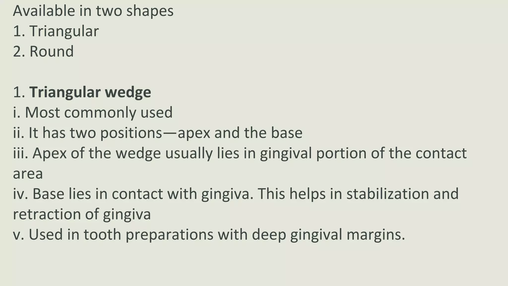 Wedging technique | PPTX