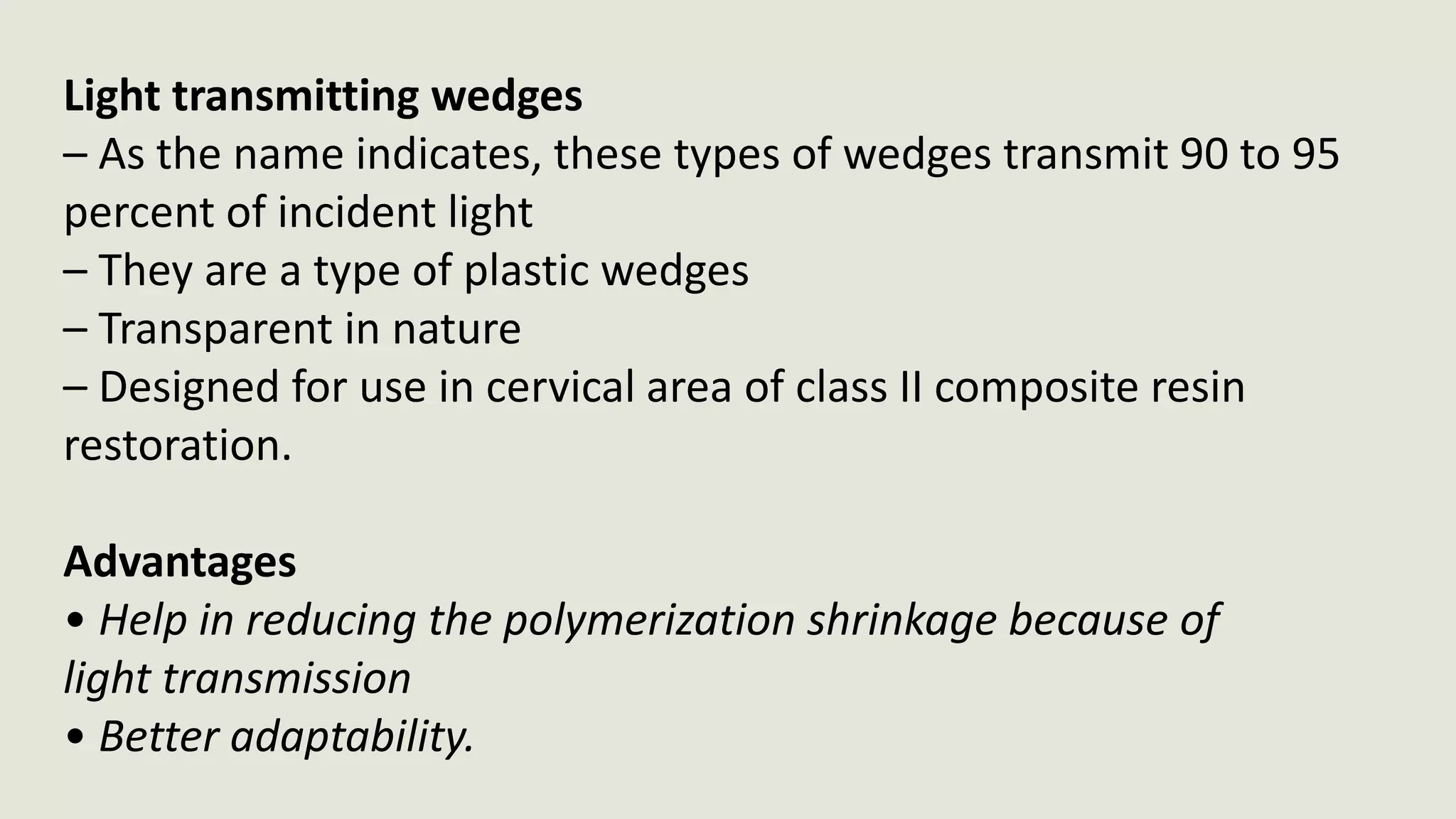 Wedging technique | PPTX