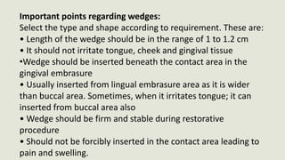 Wedging technique | PPTX